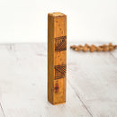 Jati Wooden Block Rainstick From Indonesia
