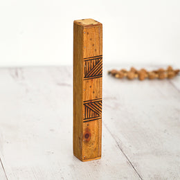 Jati Wooden Block Rainstick From Indonesia