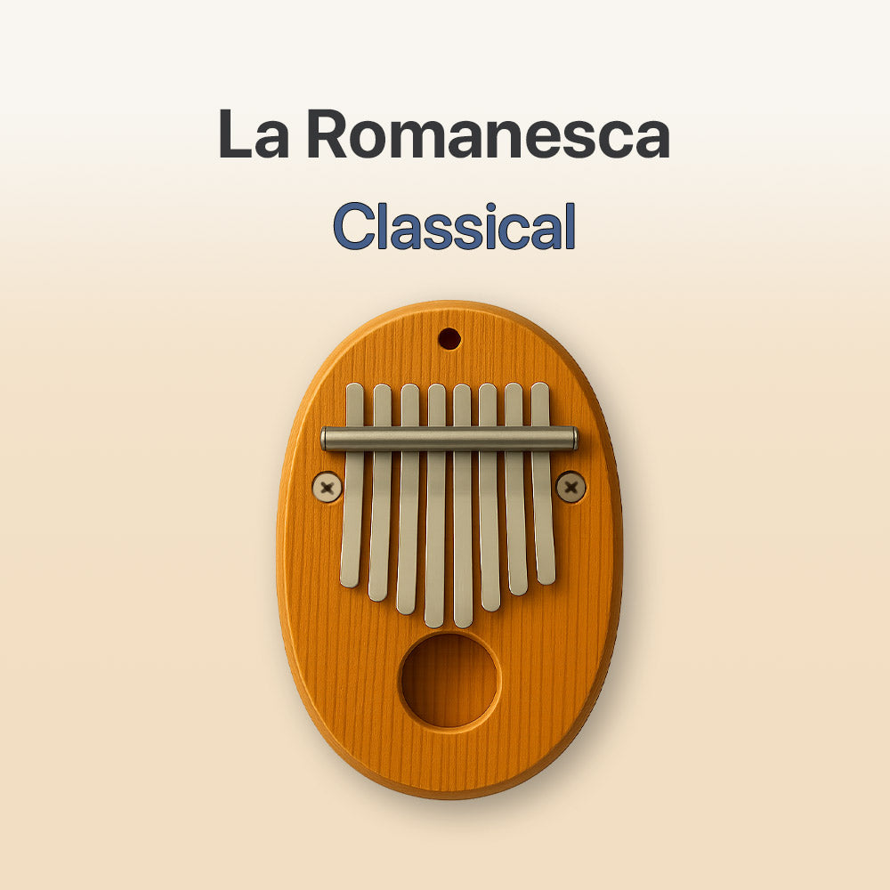 La-Romanesca - 8 Note Pocket Kalimba Tab