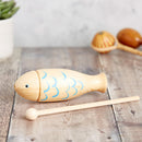 Buy The Solid Wood Tone Nami Fish Block