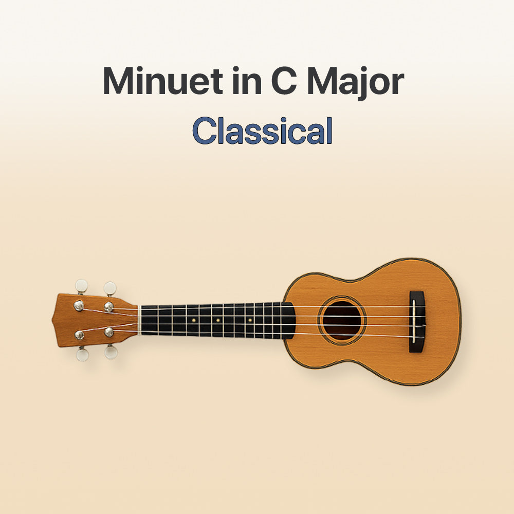 Bach Minuet in C Major - Ukulele Tab