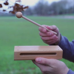 Maple Wood Tone Block Percussion Instrument - 17cm